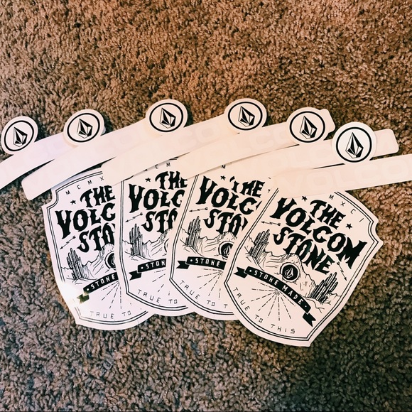 Volcom | Other | Assortment Of Volcom Stickers Total | Poshmark